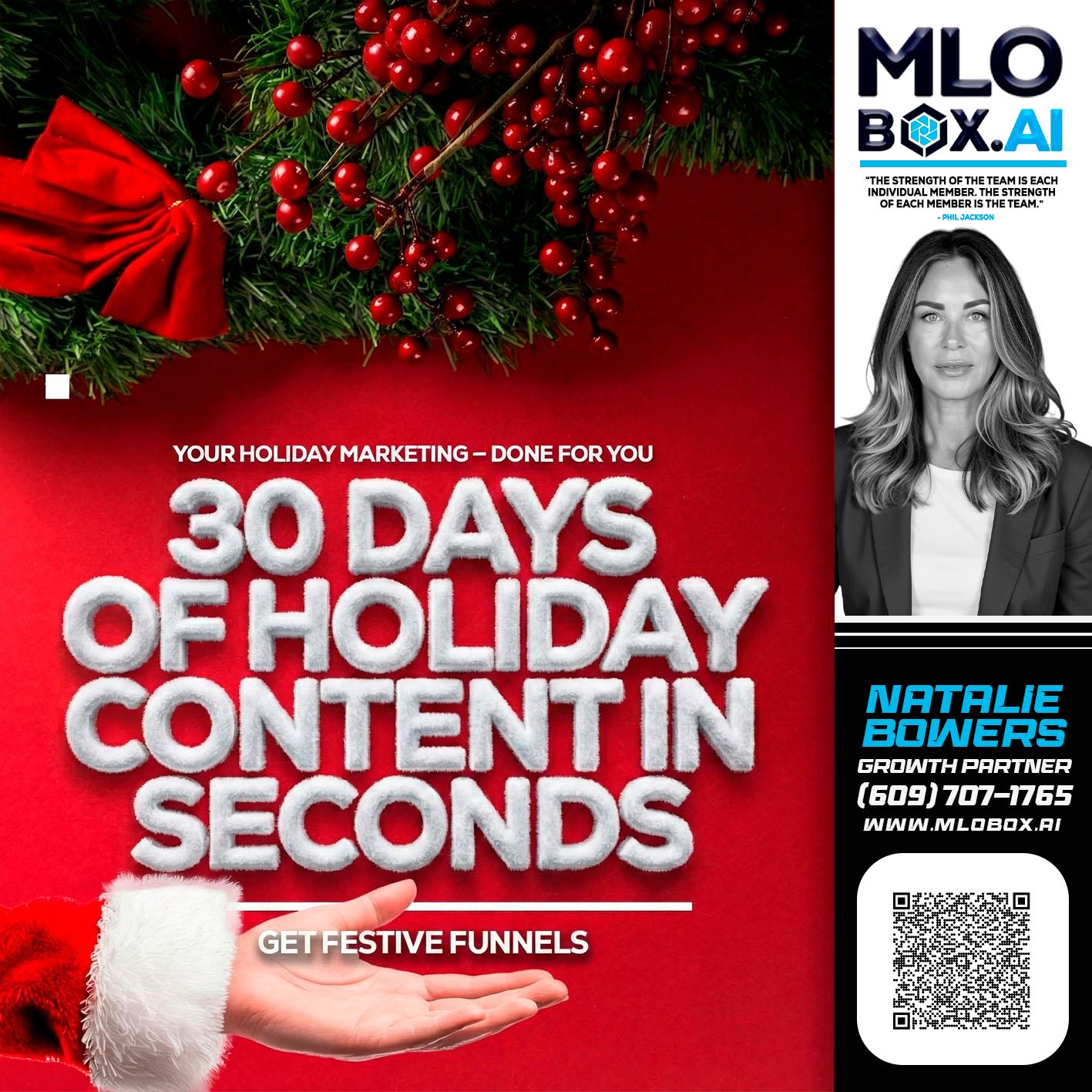 30 DAYS - Natalie Bowers -Branch Manager